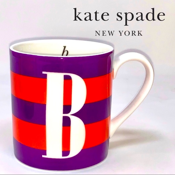 kate spade | Dining | Kate Spade Lenox Letter B Monogram Wickford Mug ...